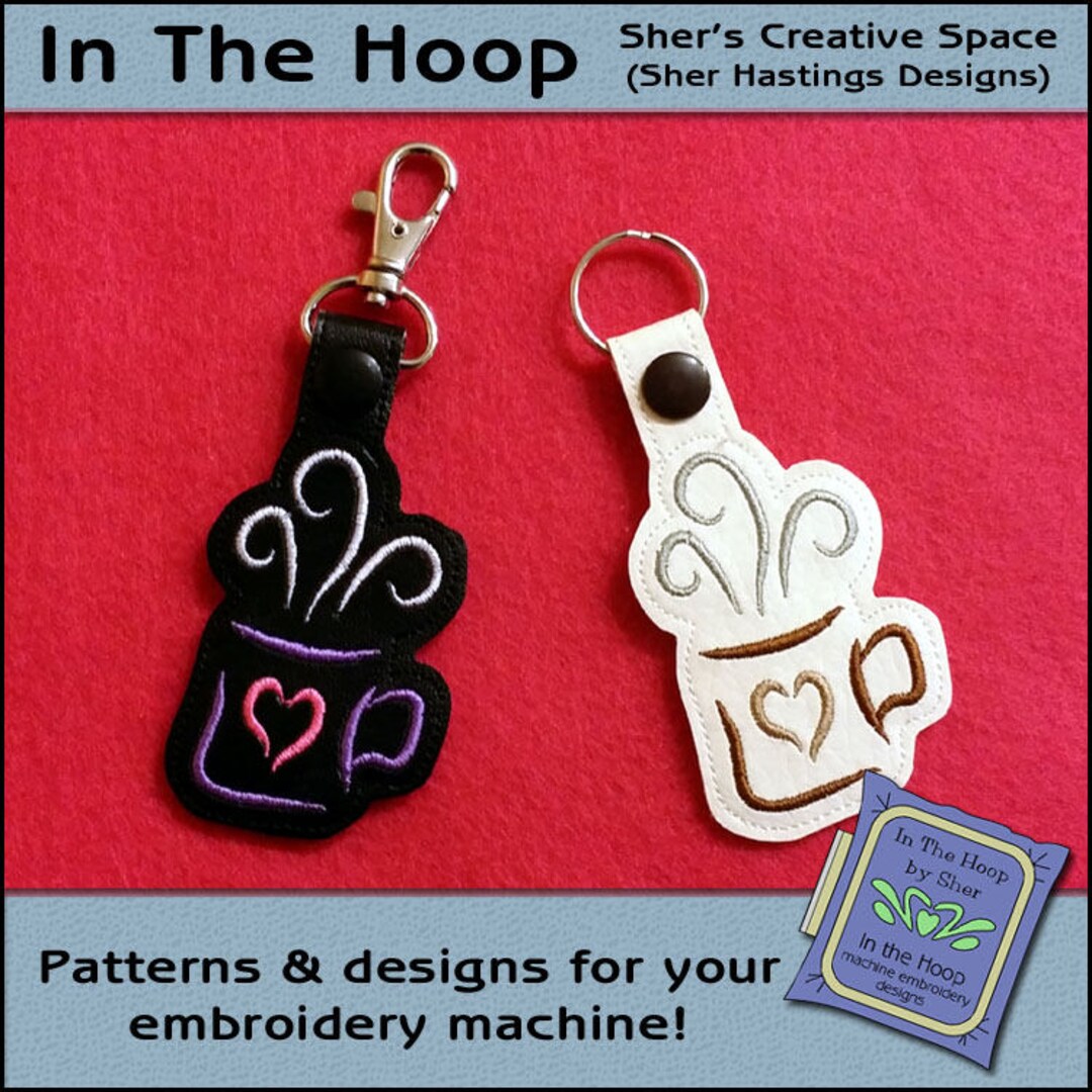 ITH Artful Tea Key Fob, Tea Bag Tag, Tea Snap Tab, Tea Machine ...