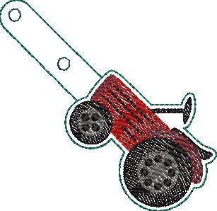 ITH Tractor Key Fob Tractor Bag Tag Tractor Snap Tab - Etsy