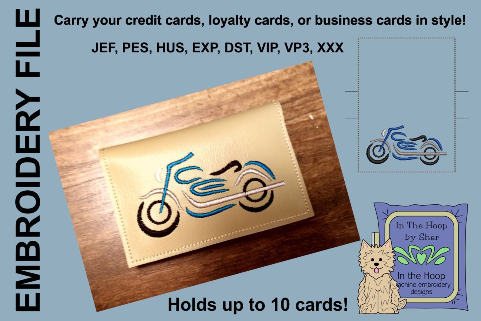 ITH Motorcycle Credit Card Holder Motorcycle Wallet - Etsy