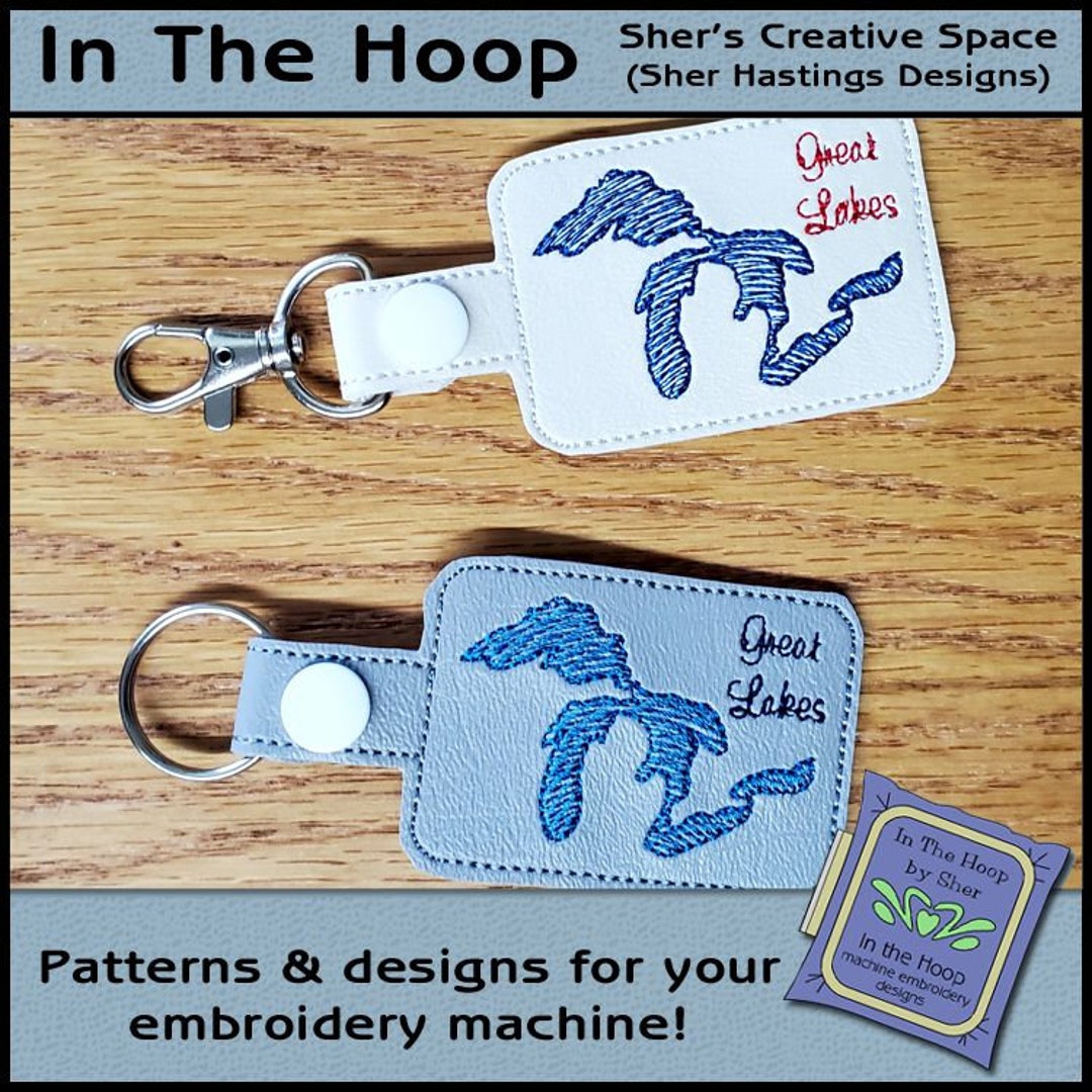 ITH Great Lakes Key Fob, Great Lakes Snap Tab, Great Lake Bag Tag ...