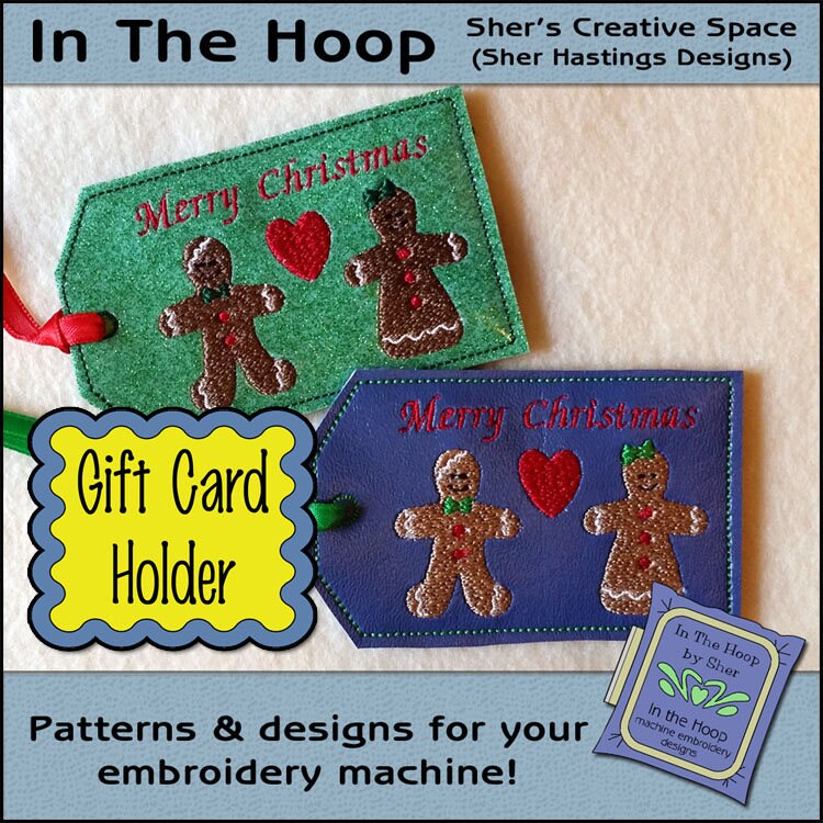 ITH Gingerbread Friends Gift Card Holder Christmas Gift Card | Etsy