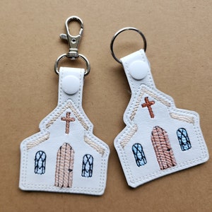 ITH Church Key Fob, Church Keychain, Religious Bag Tag, Christian Key ...