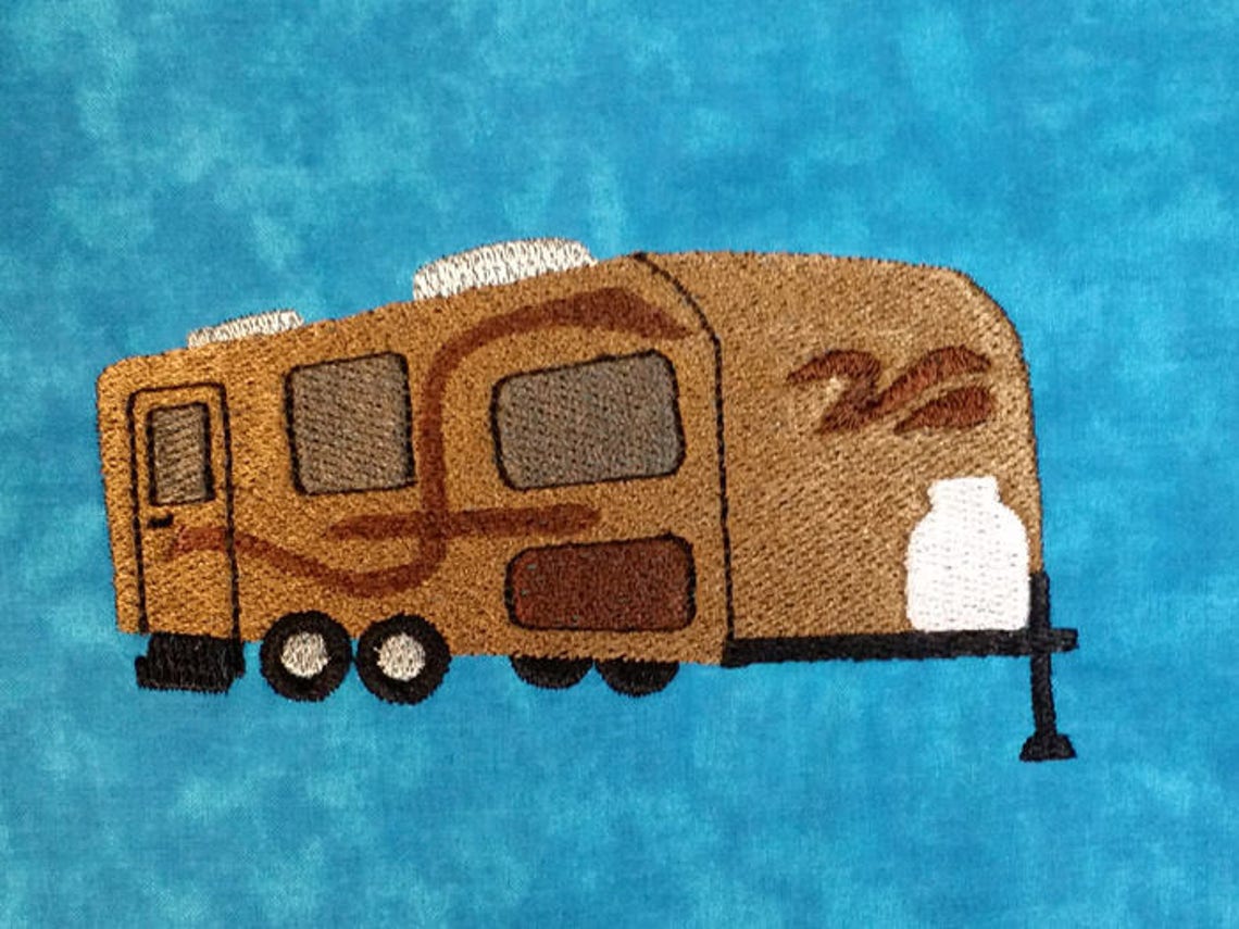 Camper Machine Embroidery Design Camping Embroidery File - Etsy Canada