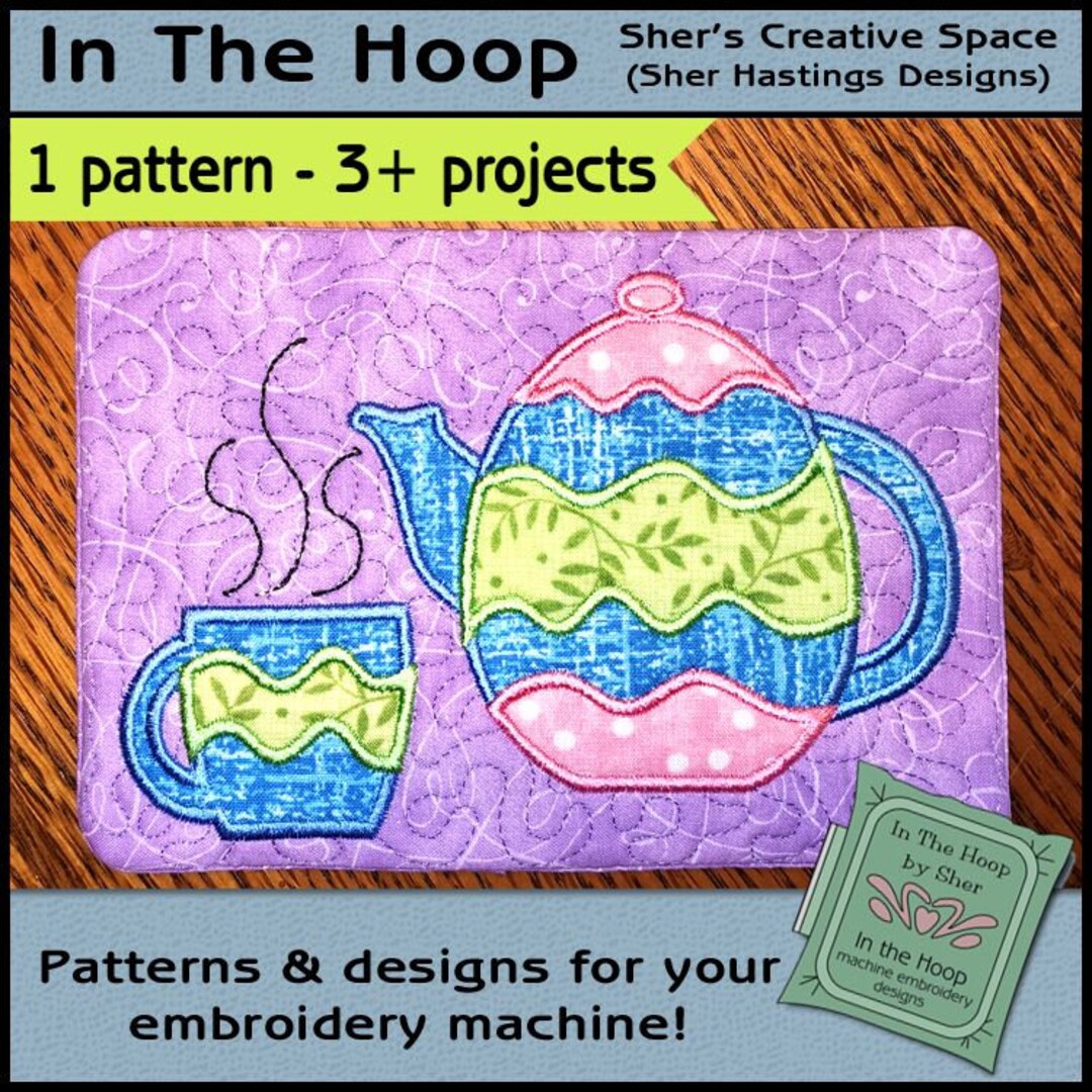 ITH Easter Egg Mug Rug, Easter Egg Embroidery, in the Hoop Easter ...