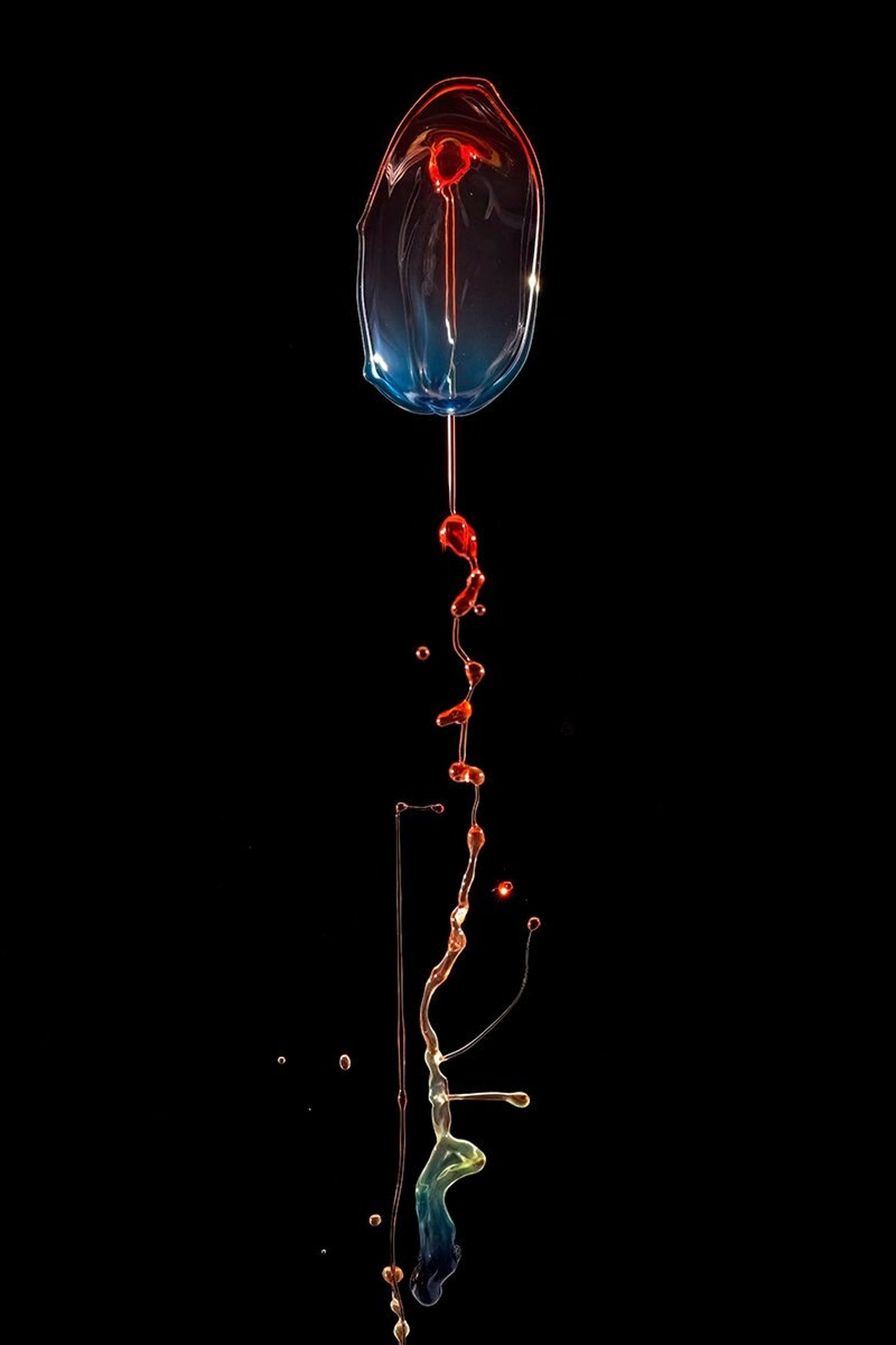 Multi-color Water Drop Splash Photography-digital Download - Etsy