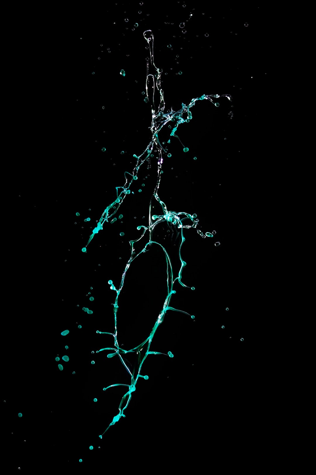 Teal Water Drop Splash Photography-digital Download - Etsy