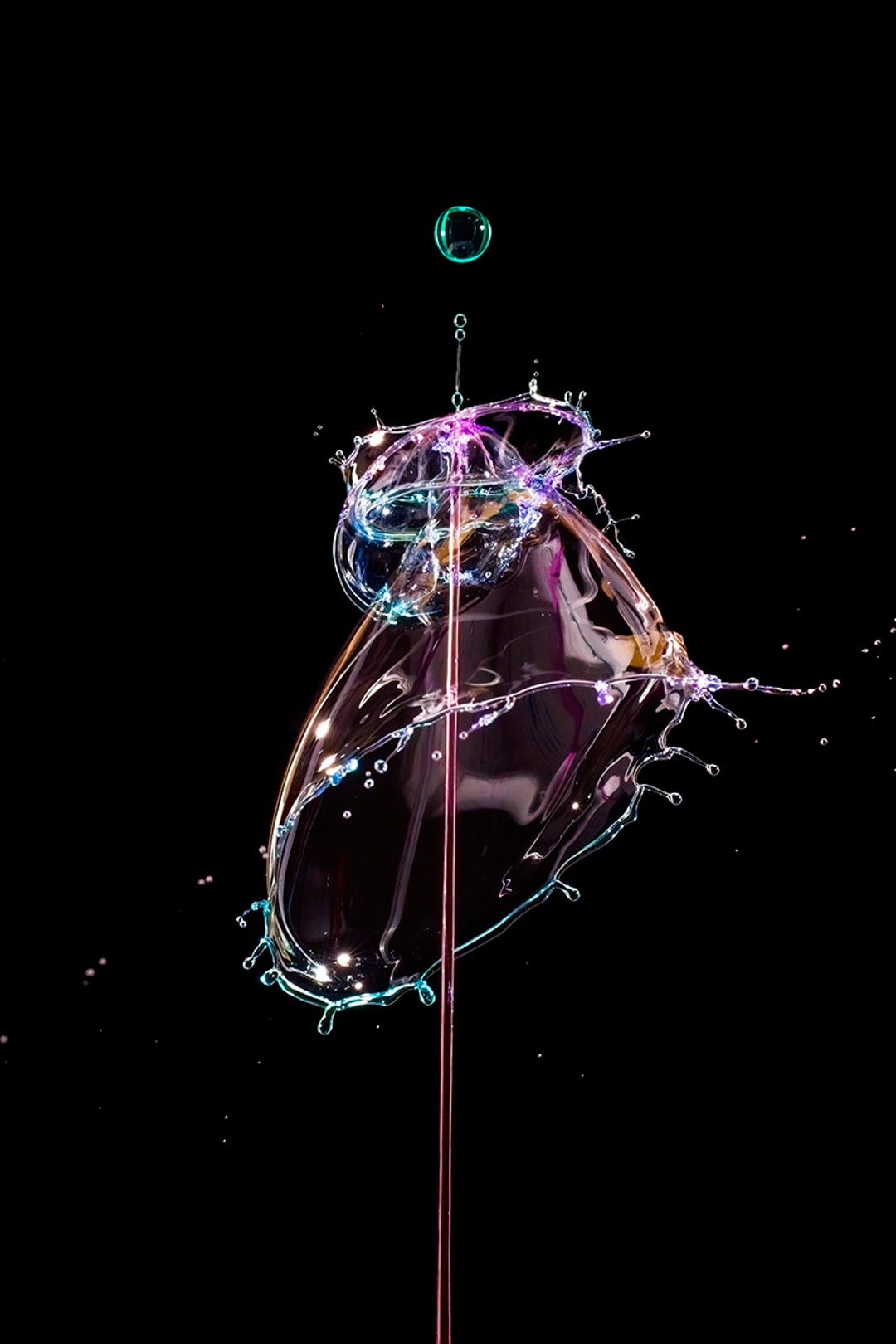 Multi-color Water Drop Splash Photography-digital Download - Etsy