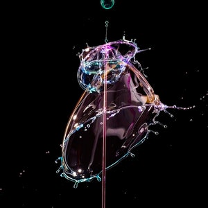 Multi-color Water Drop Splash Photography-digital Download - Etsy