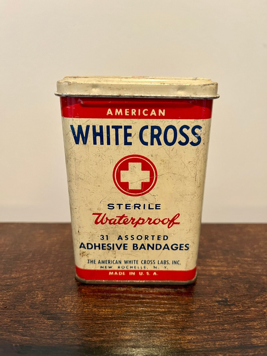 JT FOUND: Vintage American White Cross Bandages Tin - Etsy