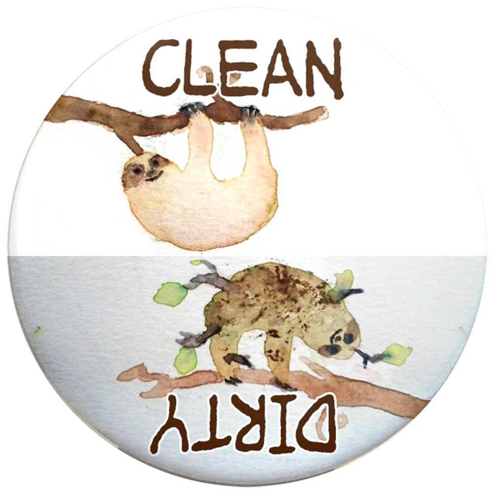Buttonsmith Sloth Clean-dirty Dishwasher Magnet - Etsy