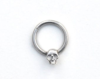 Gold Septum Ring Silver Septum Skull Septum Jewelry - Etsy Israel