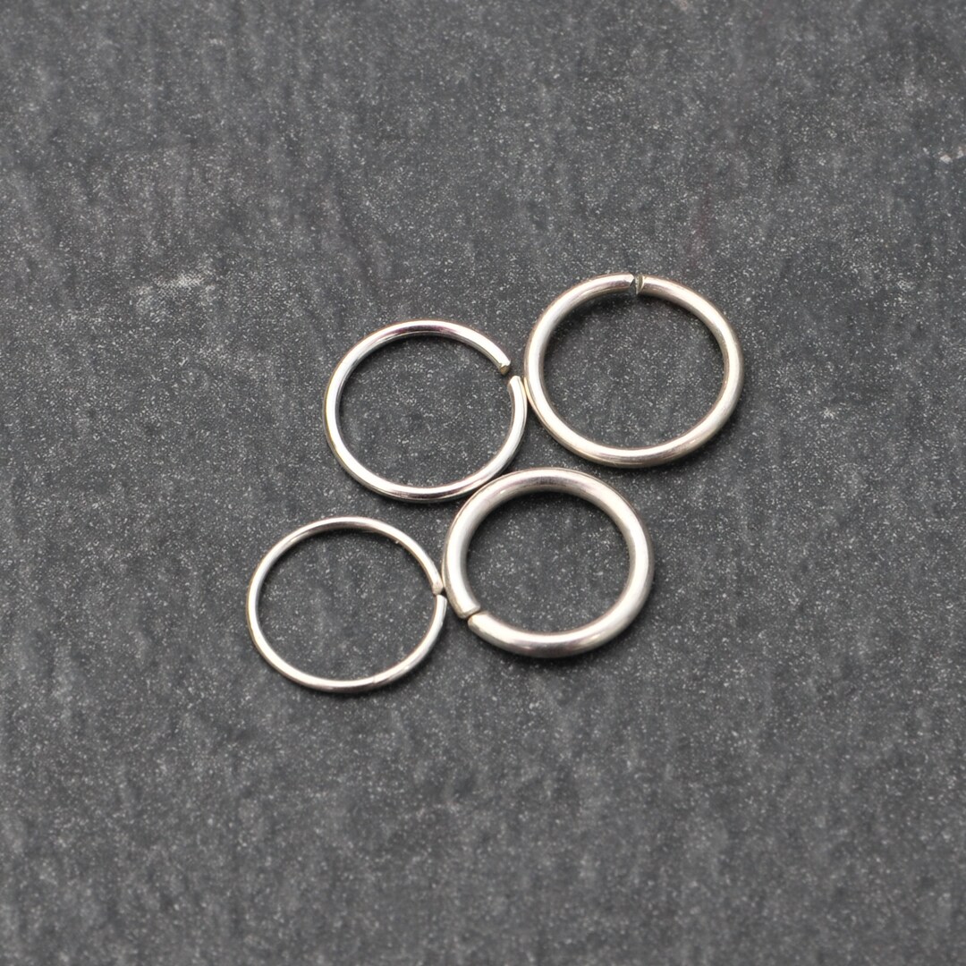 Silver Nose Ring 22g 20g 18g 16g Simple Thin Nose Ring Plain - Etsy