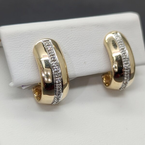 Omega Back Earrings - Etsy