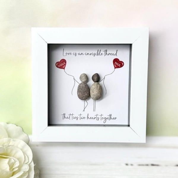 Pebble Art Couple - Etsy