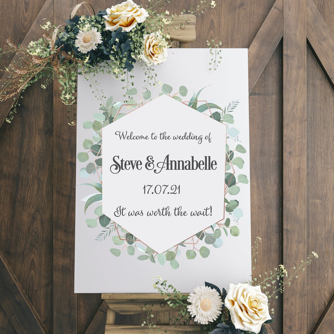 Personalised Wedding Reception A3 Wedding Sign Wedding - Etsy UK