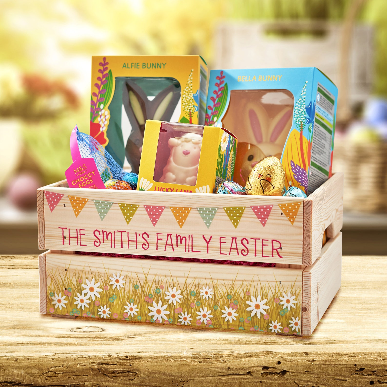Personalised Easter Box Personalised Easter Crate Easter - Etsy UK