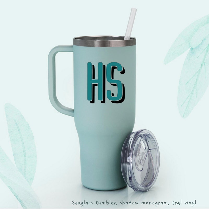 Tumbler Monogram - Etsy