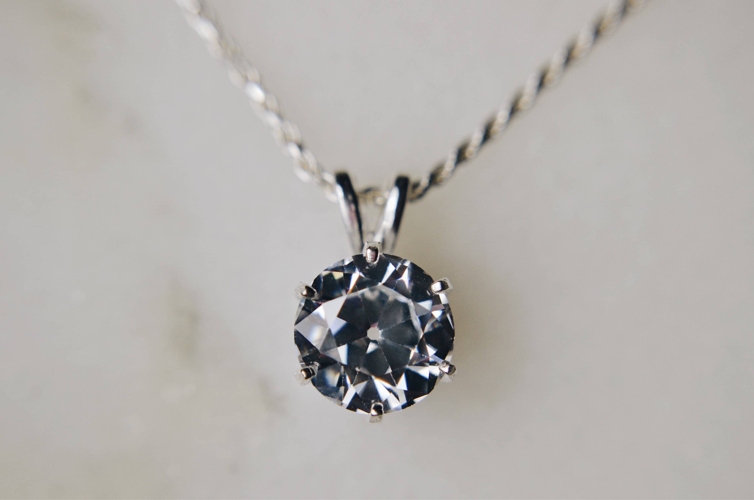 3 Carat 9 Millimeter Old European Cut Solitaire Co Diamond - Etsy