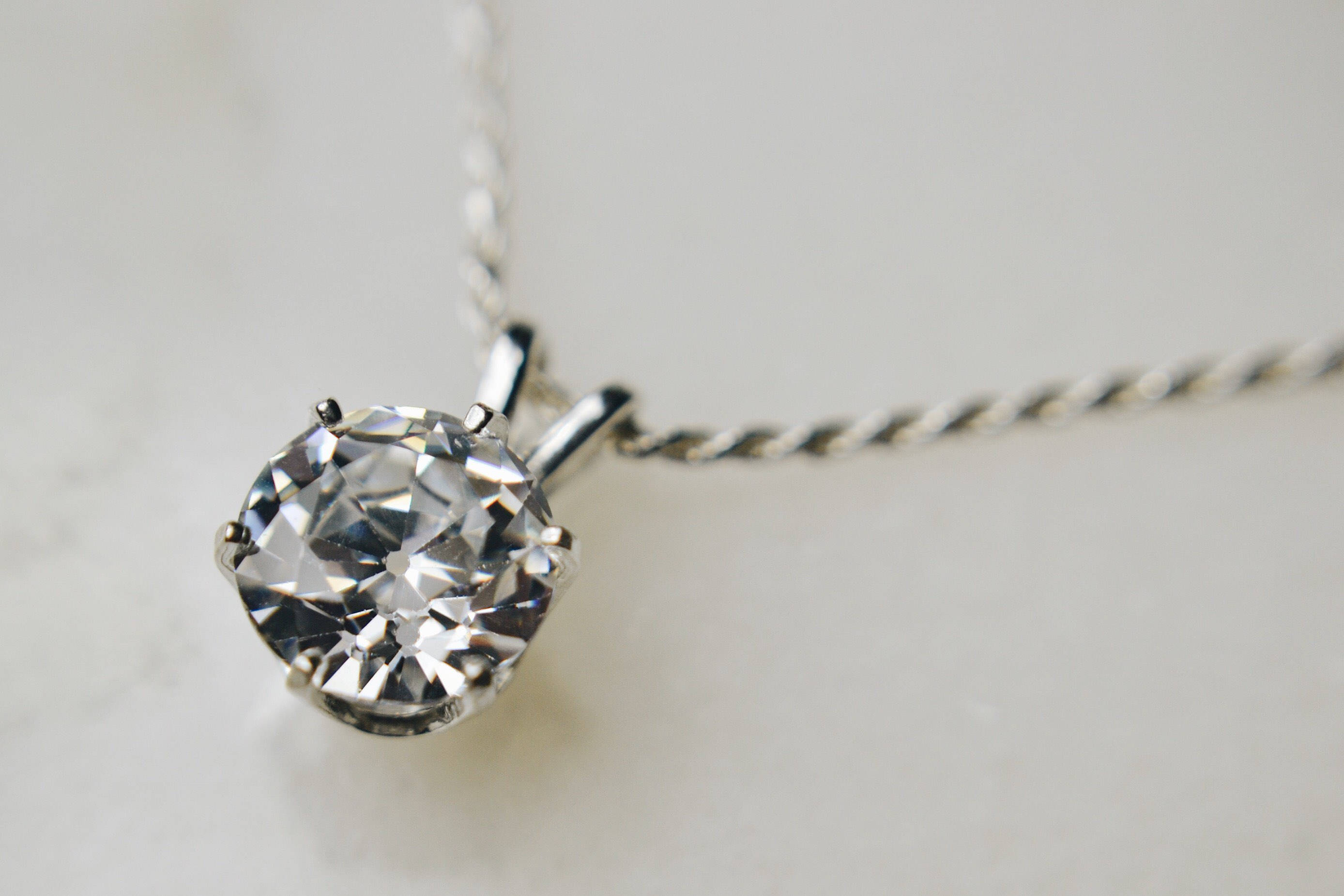 3 Carat 9 Millimeter Old European Cut Solitaire Co Diamond - Etsy