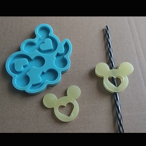 Flower Mold Straw Topper Mold Rose Straw Topper Mold Rose - Etsy