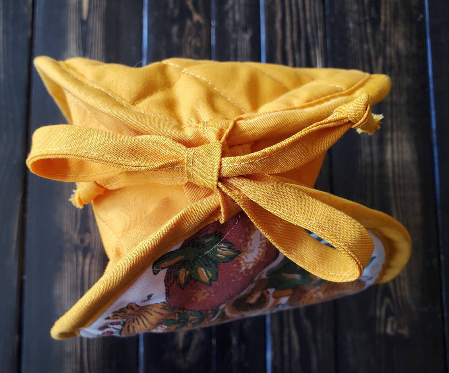 Vintage Quilted Blender Cover With Vegetable Pattern - Etsy