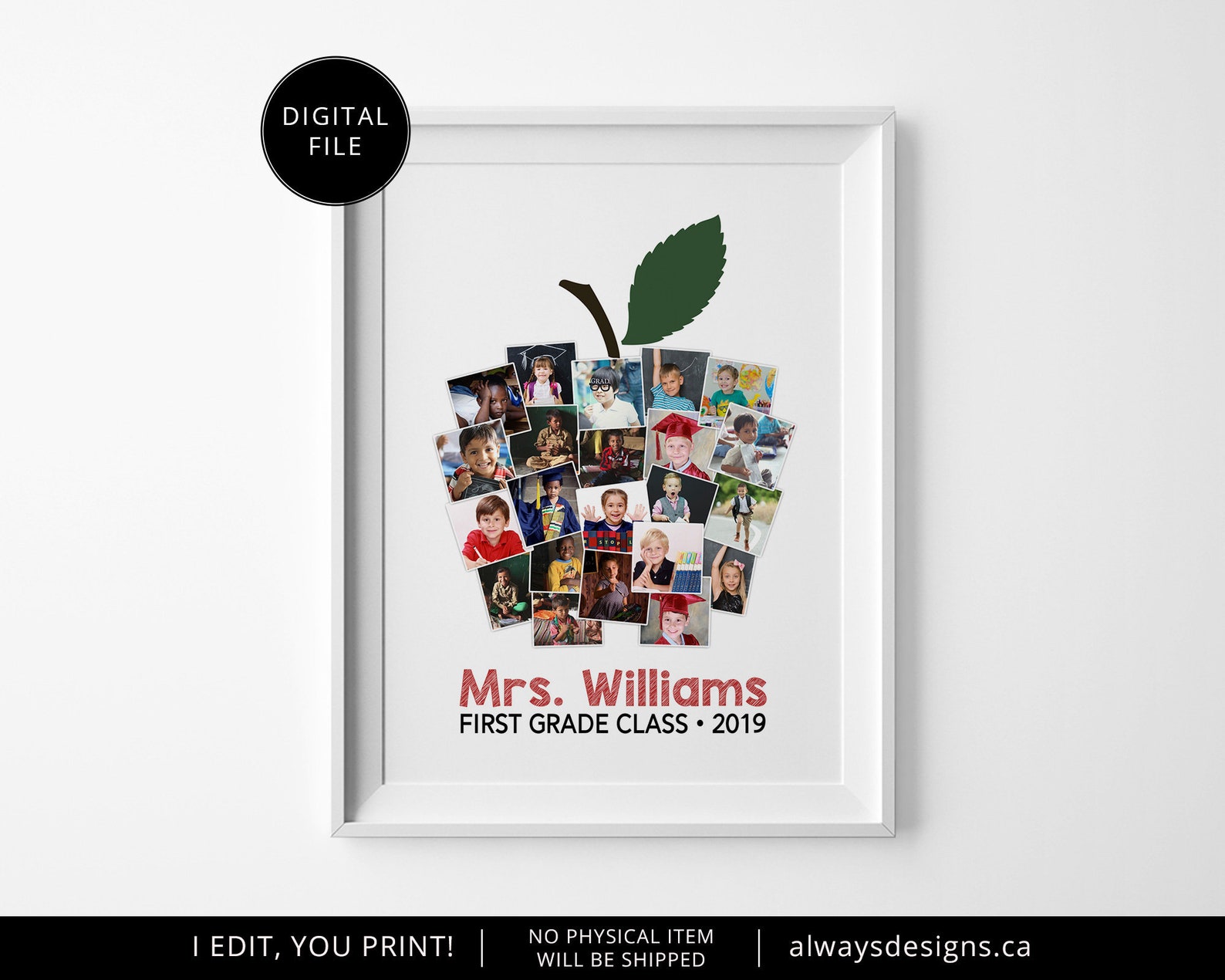 Custom Photo Collage Teacher Gifts Teacher Classroom Gift - Etsy