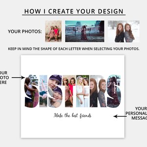 Personalized Word Photo Collage, Custom Picture Collage, Personalised ...