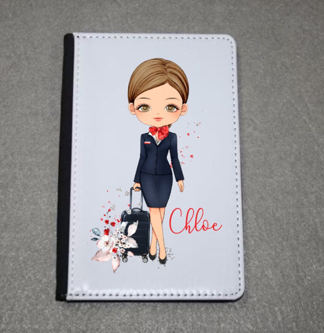 Personalised Flight Attendant Passport Holder, Luggage Tag, Suitcase ...