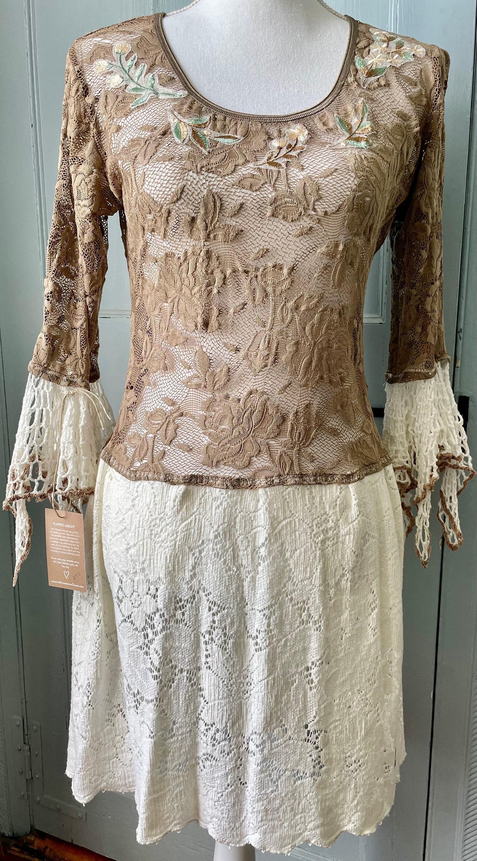 Upcycled Vintage Lace Dress - Etsy