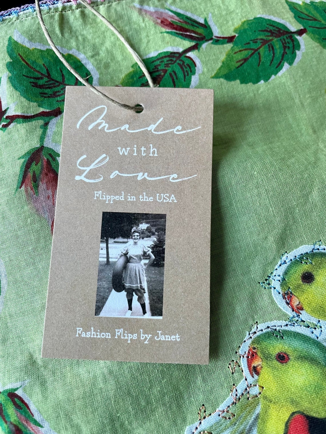 Upcycled Denim Jacket With Birds - Etsy