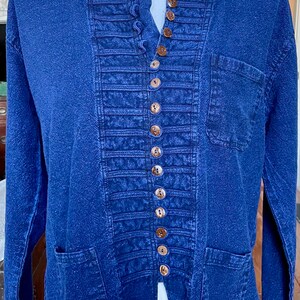 Upcycled Denim Jacket With Birds - Etsy