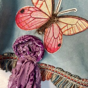 Upcycled Boho Hippie Butterfly Vest - Etsy