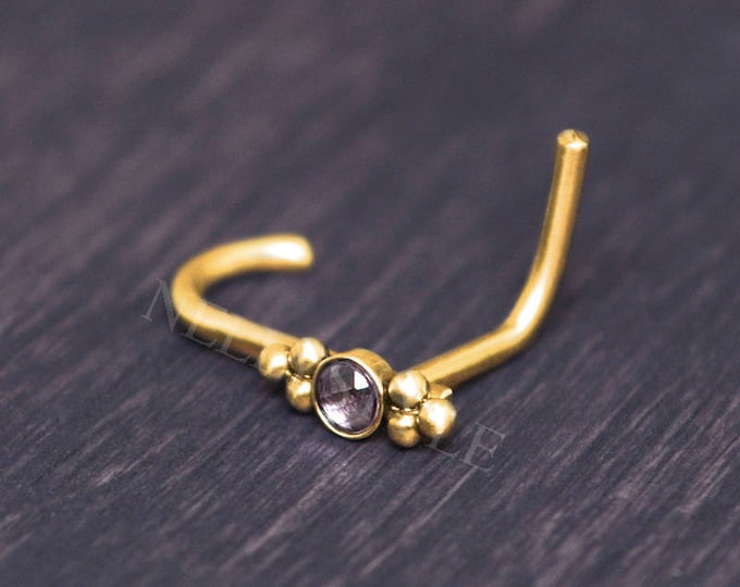 Super Tiny Cute Moon Threadless Flat Back Nose Stud, 20,18,16ga, 5-10mm ...