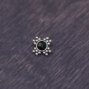 Dermal Top Surgical Steel - Internally Threaded Dermal With Onyx - Etsy