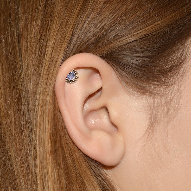 Surgical Steel Helix Piercing Tragus barbell cartilage | Etsy