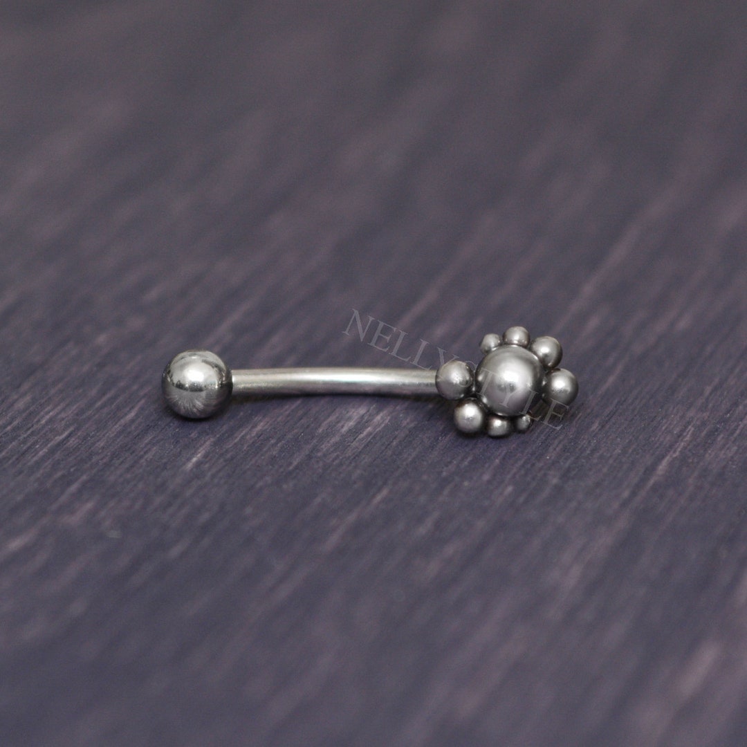 Eyebrow Jewelry - Surgical Steel Rook Barbell, Body Piercing Jewelry - Etsy