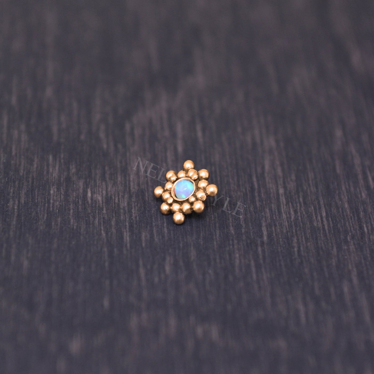 Dermal Jewelry With Opal Stone - 316L Surgical Steel Dermal Top ...