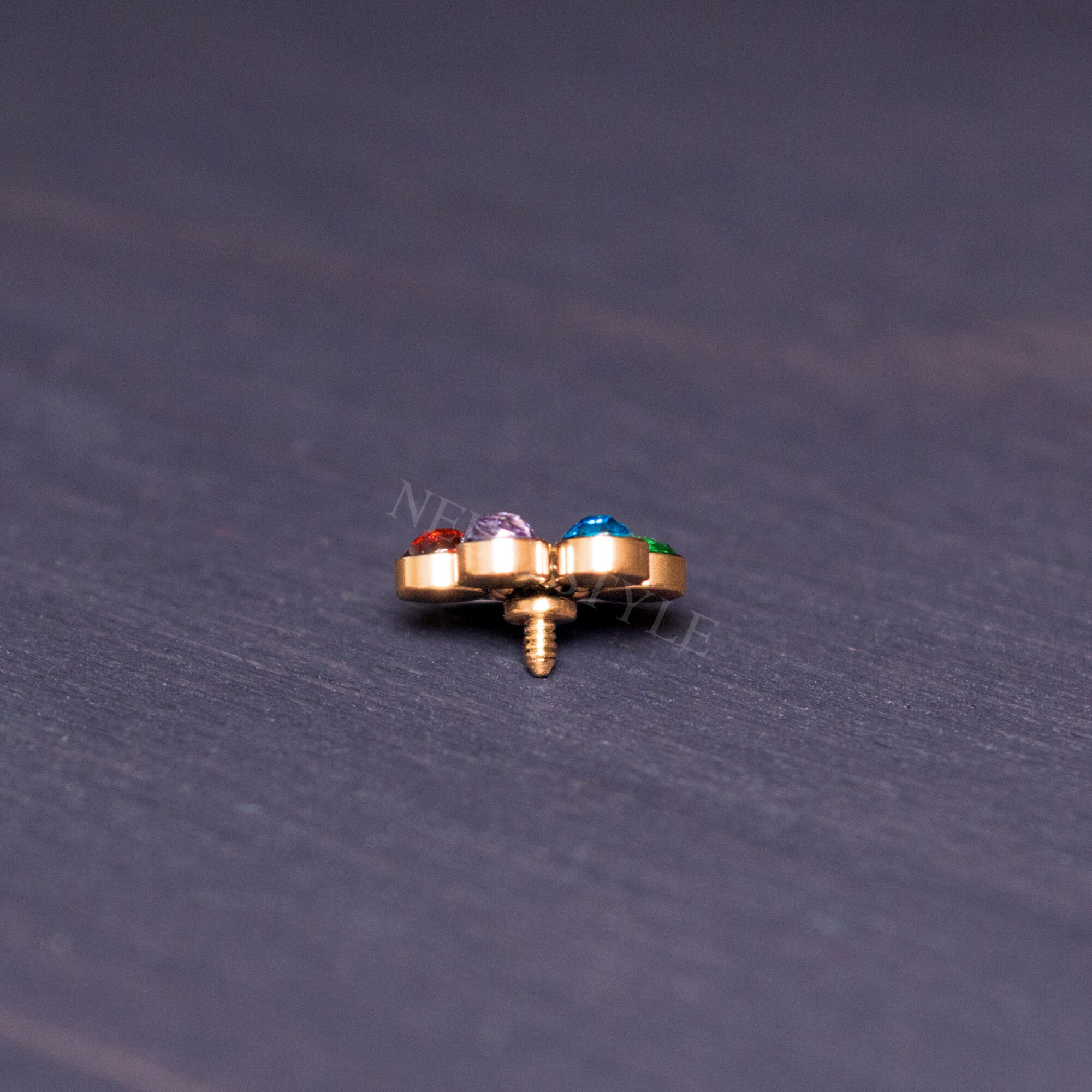 Surgical Steel Dermal Top - Dermal Body Piercing Jewelry With CZ - Etsy