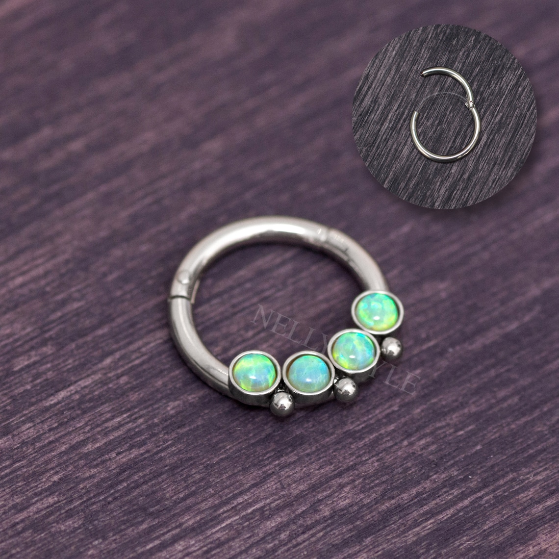 Implant Grade Titanium Daith Jewelry Septum Ring 16g with | Etsy