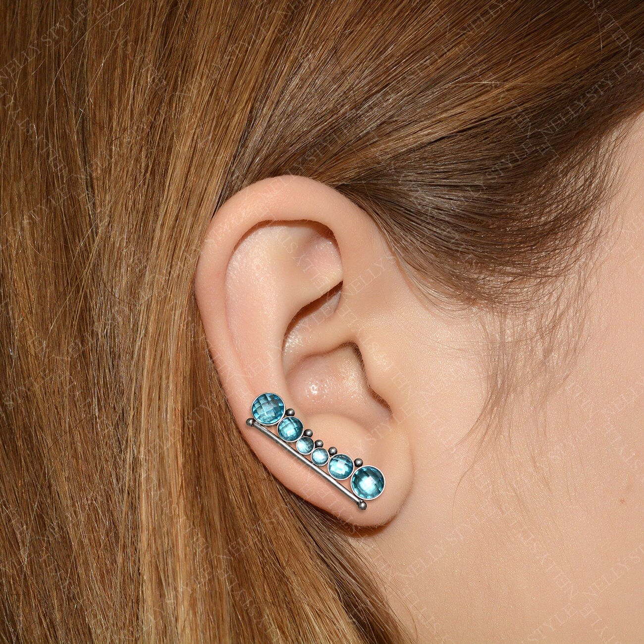 Ear Climber Ear Crawler Surgical Steel up the Ear Earrings | Etsy