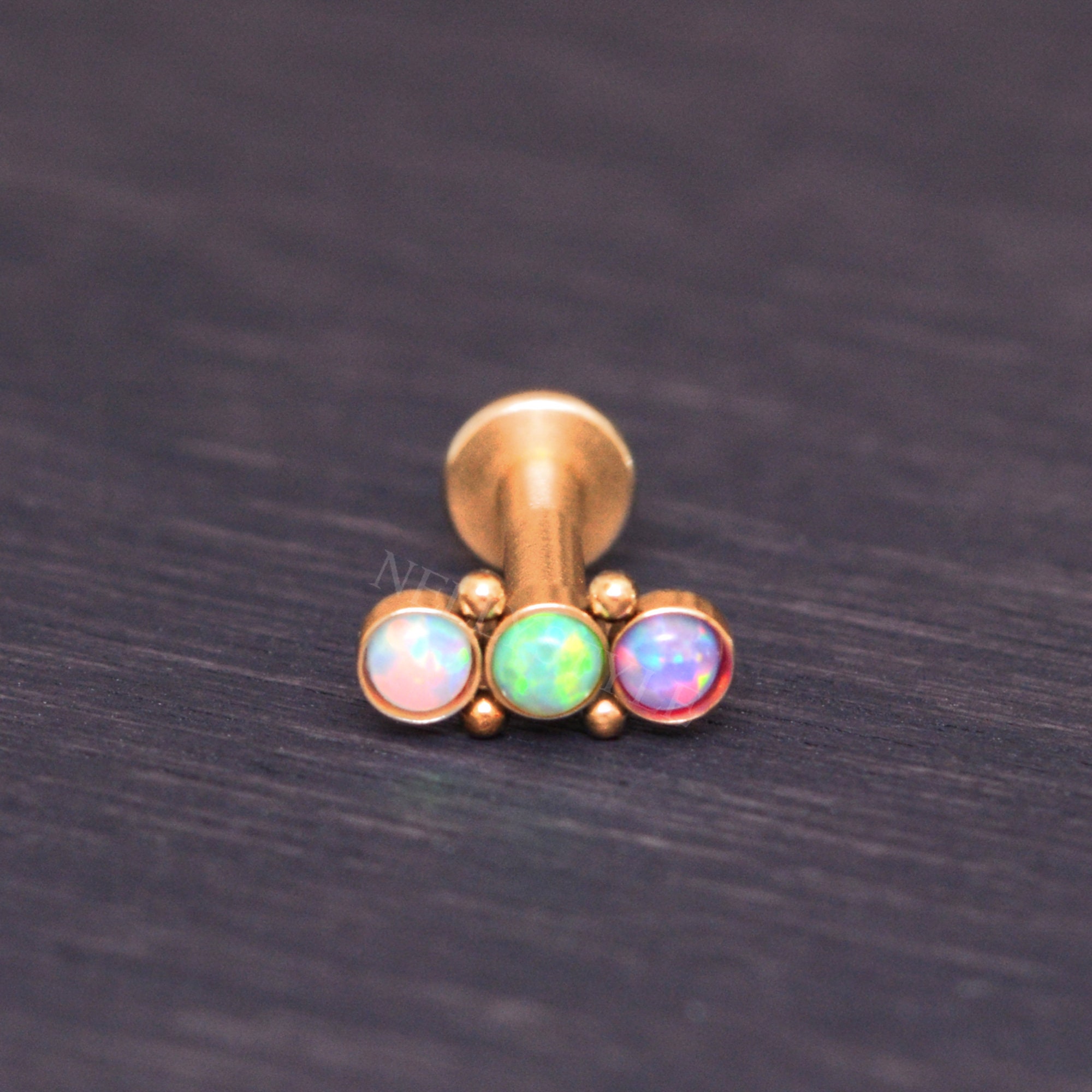 Surgical Steel Labret Piercing Jewelry Lip Ring Internally | Etsy