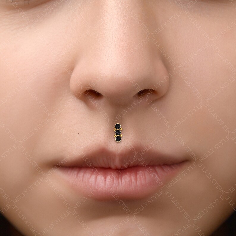 Surgical Steel Labret Piercing Jewelry Lip Ring Internally - Etsy