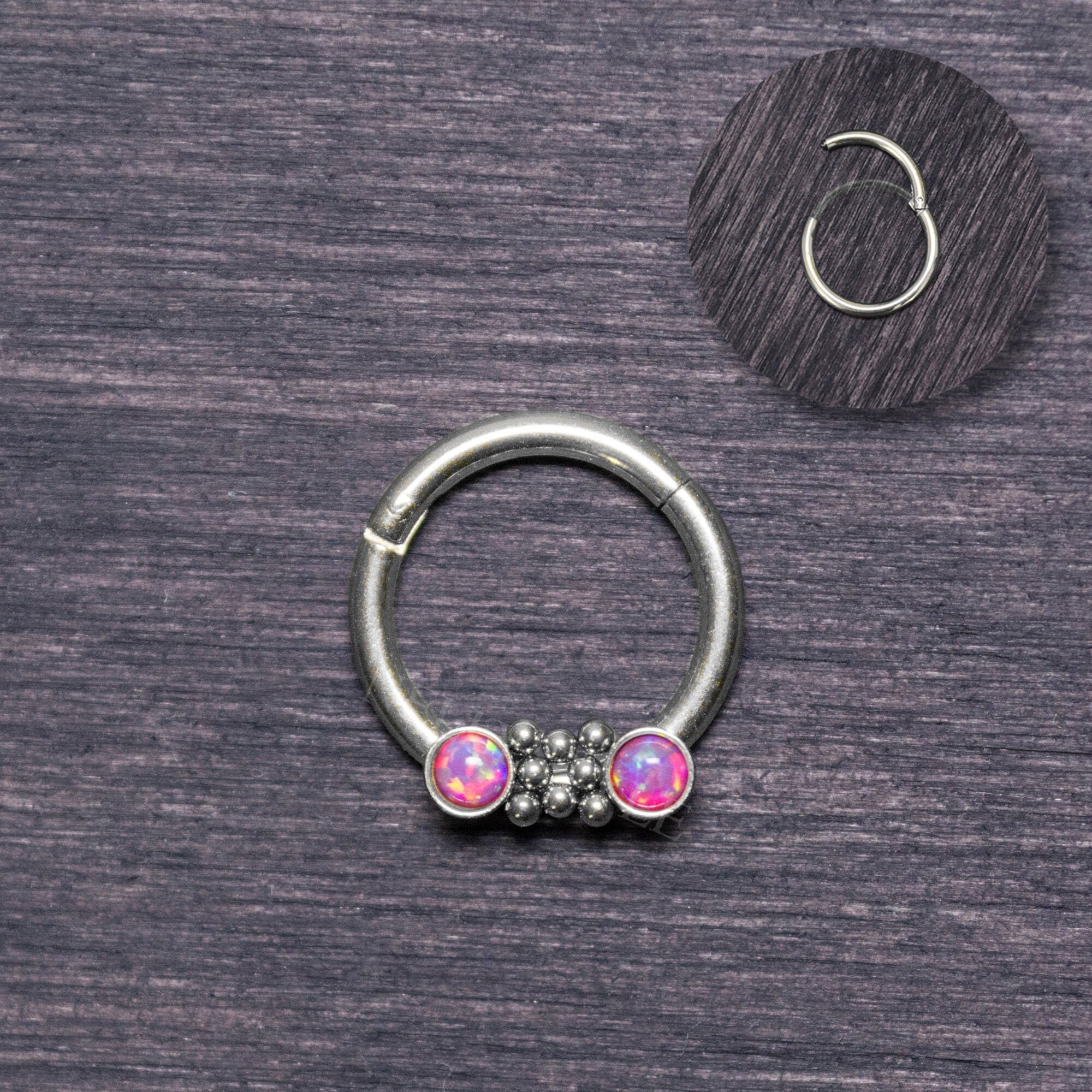 Titanium Septum Jewelry 16g Septum Clicker Daith Jewelry - Etsy