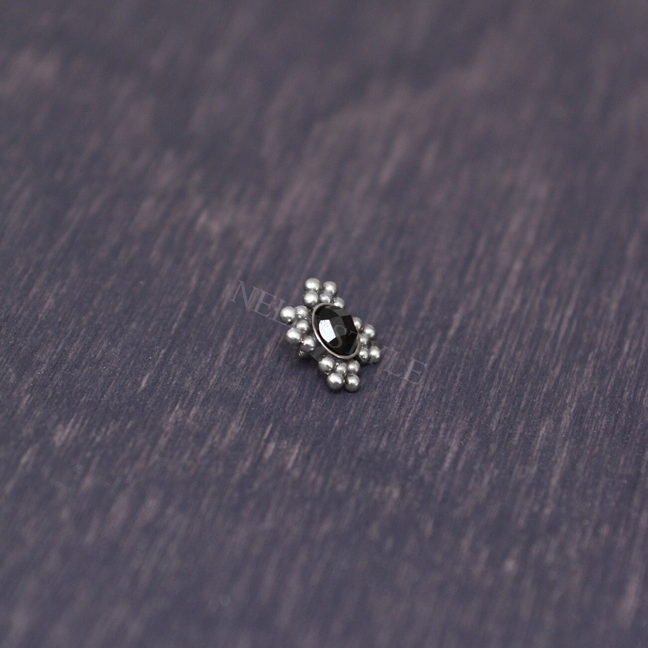 Dermal Top Surgical Steel - Internally Threaded Dermal With Onyx - Etsy