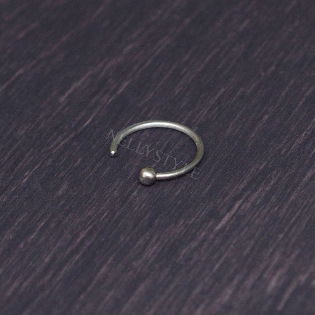 SALE - Open Nose Ring - Surgical Steel Nose Piercing 20g, Nose Hoop ...