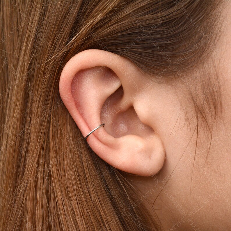 Helix Earring Cartilage Earring Hoop Rook Piercing Tragus | Etsy