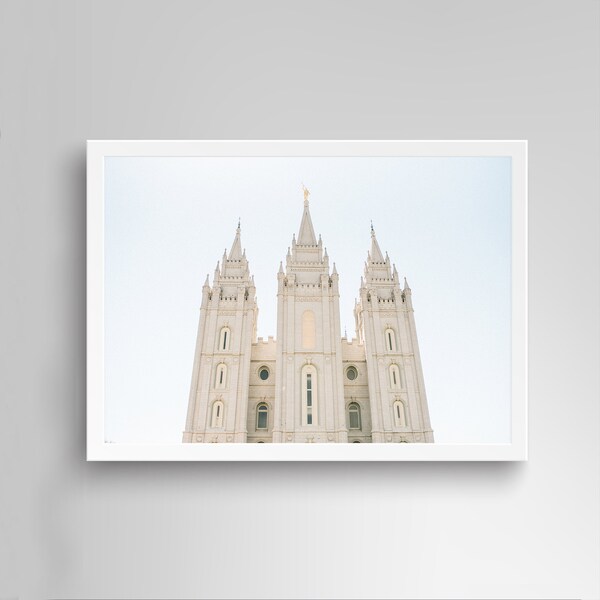 Slc Temple Print - Etsy