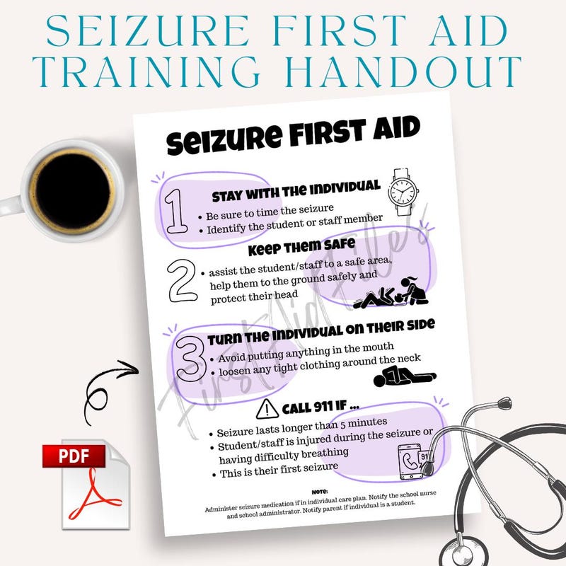 First Aid for Seizures - Etsy