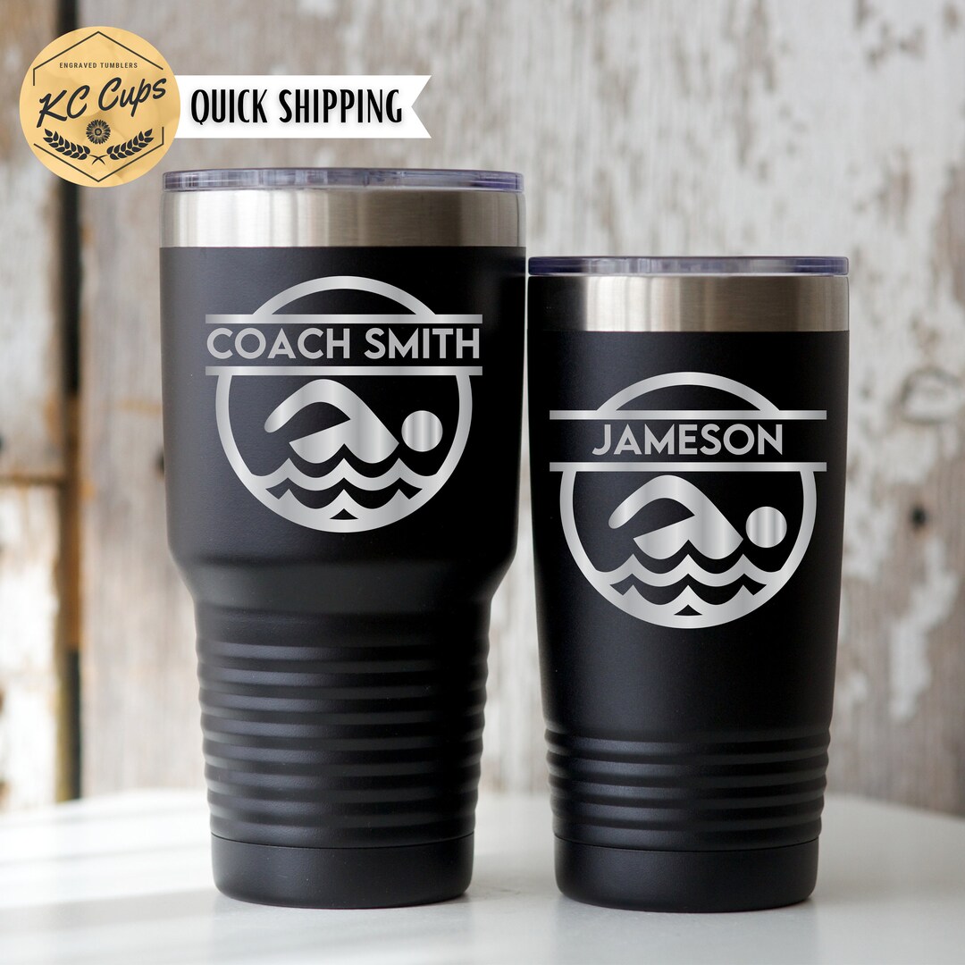 Swim Team Tumbler, Swim Coach Tumbler, Swim Team Gifts, 20 or 30 Oz ...