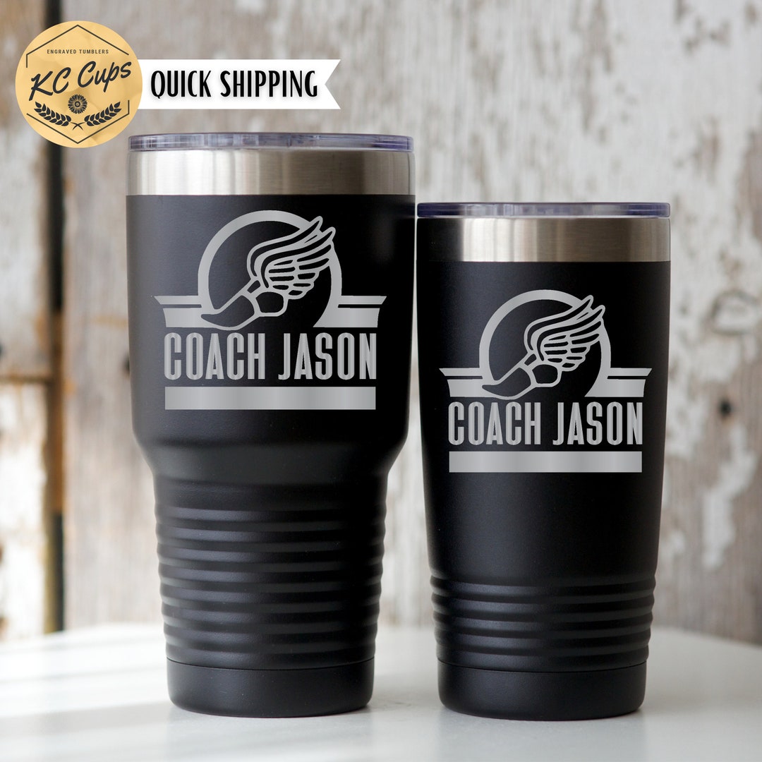 Personalized Track & Field Engraved Tumbler, Track Mom, Track Coach ...
